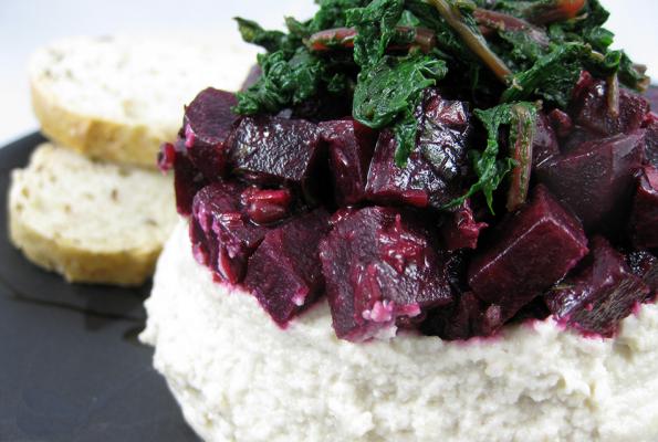 Beet Tartare with Cashew Cheese | VegWeb.com, The World's Largest ...